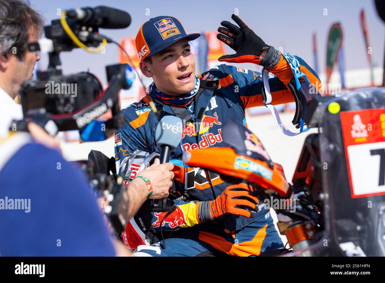 Subaytah, Arabie Saoudite. 15th Jan, 2025. CANET Edgar (spa), KTM, Bas World KTM Racing Team ...