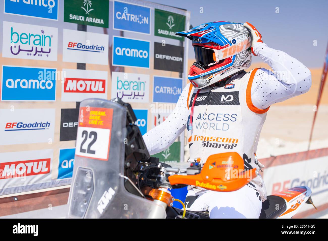 Subaytah, Arabie Saoudite. 15th Jan, 2025. DOCHERTY Michael (zag), KTM, BAS World KTM Racing ...