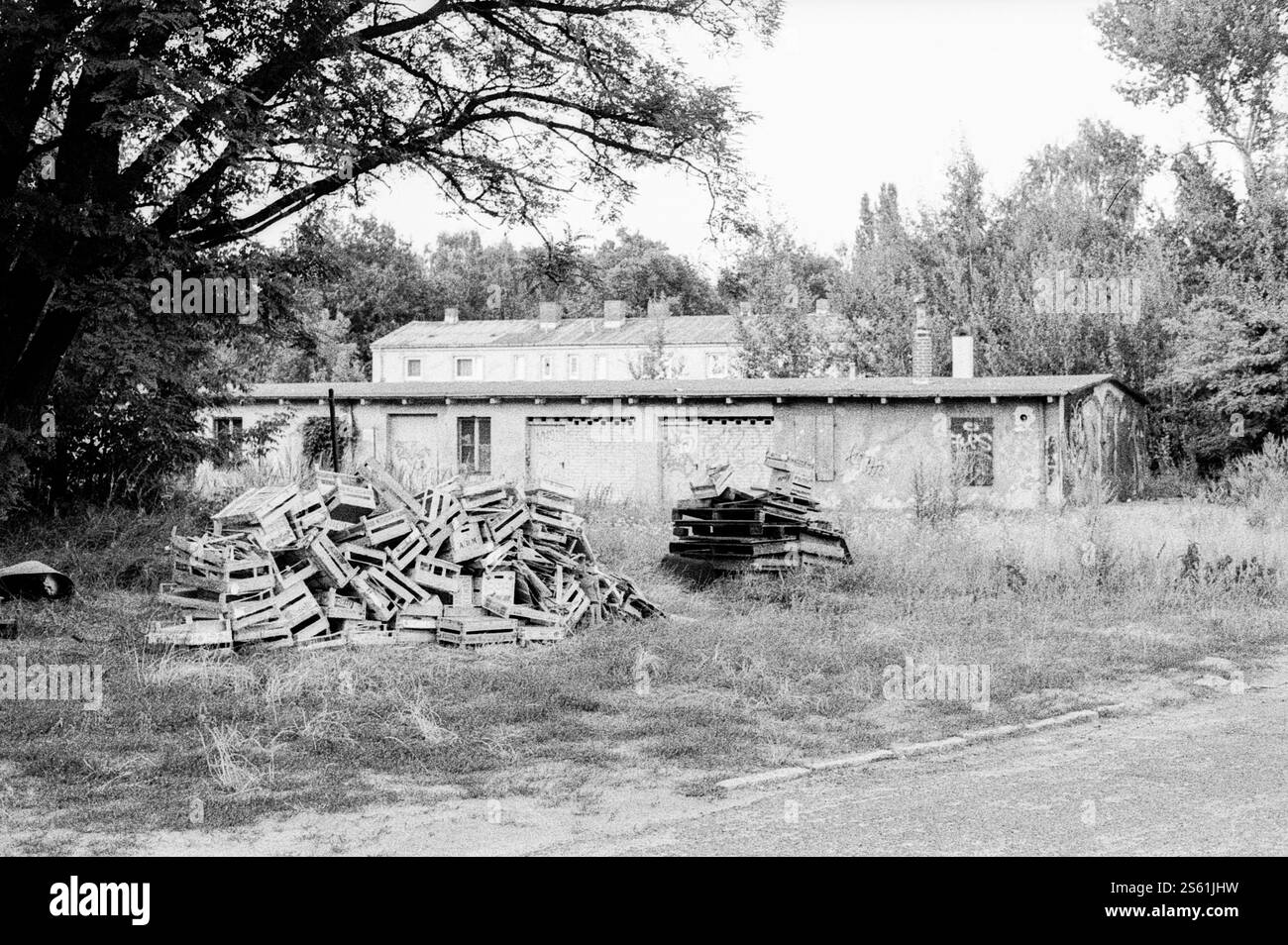 Post World War 2 Reconstruction Build Temporary Tract Houses in Berlin ...