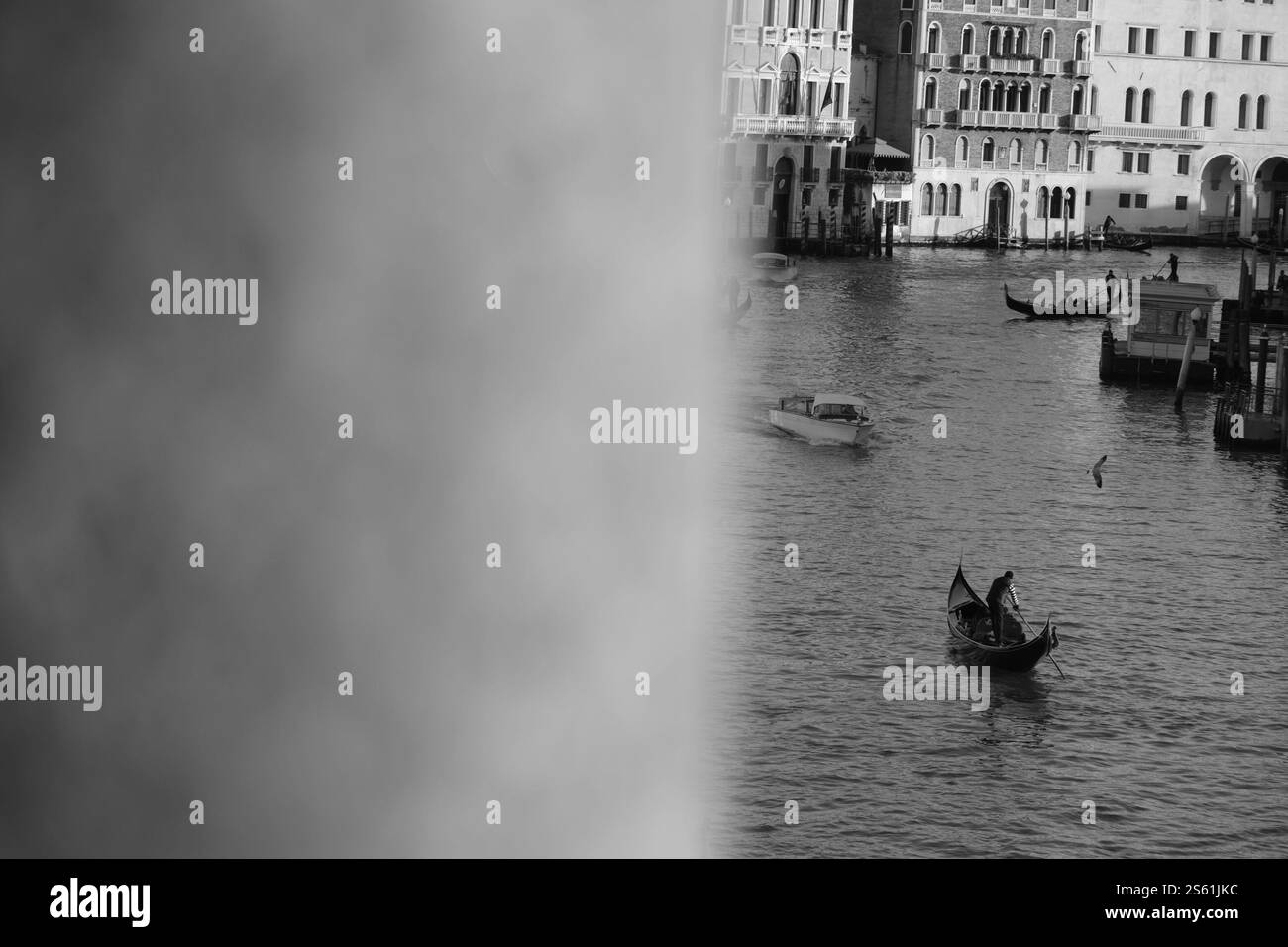 View of canal grande Black and White Stock Photos & Images - Alamy