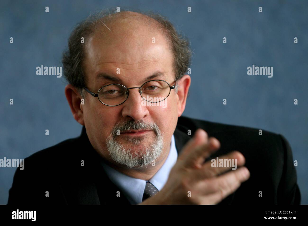 International bestselling British author Salman Rushdie is pictured at ...