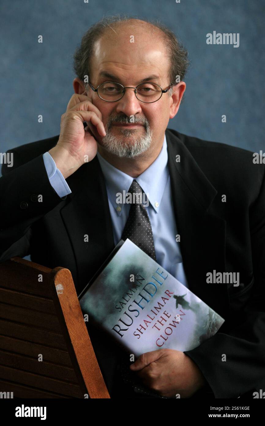 International bestselling British author Salman Rushdie is pictured at ...
