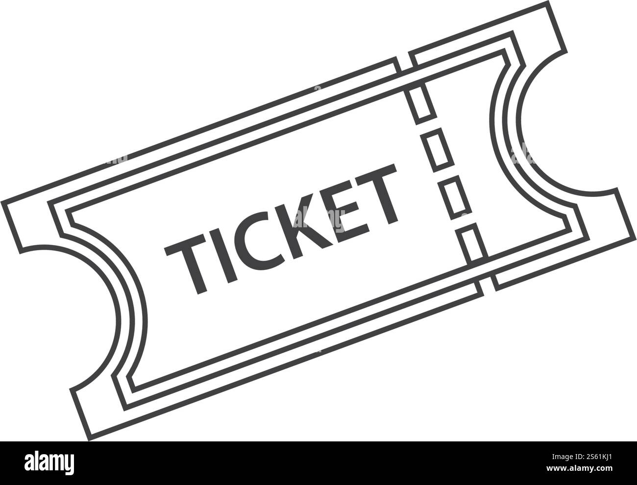 Ticket logo icon vector flat design Stock Vector Image & Art - Alamy