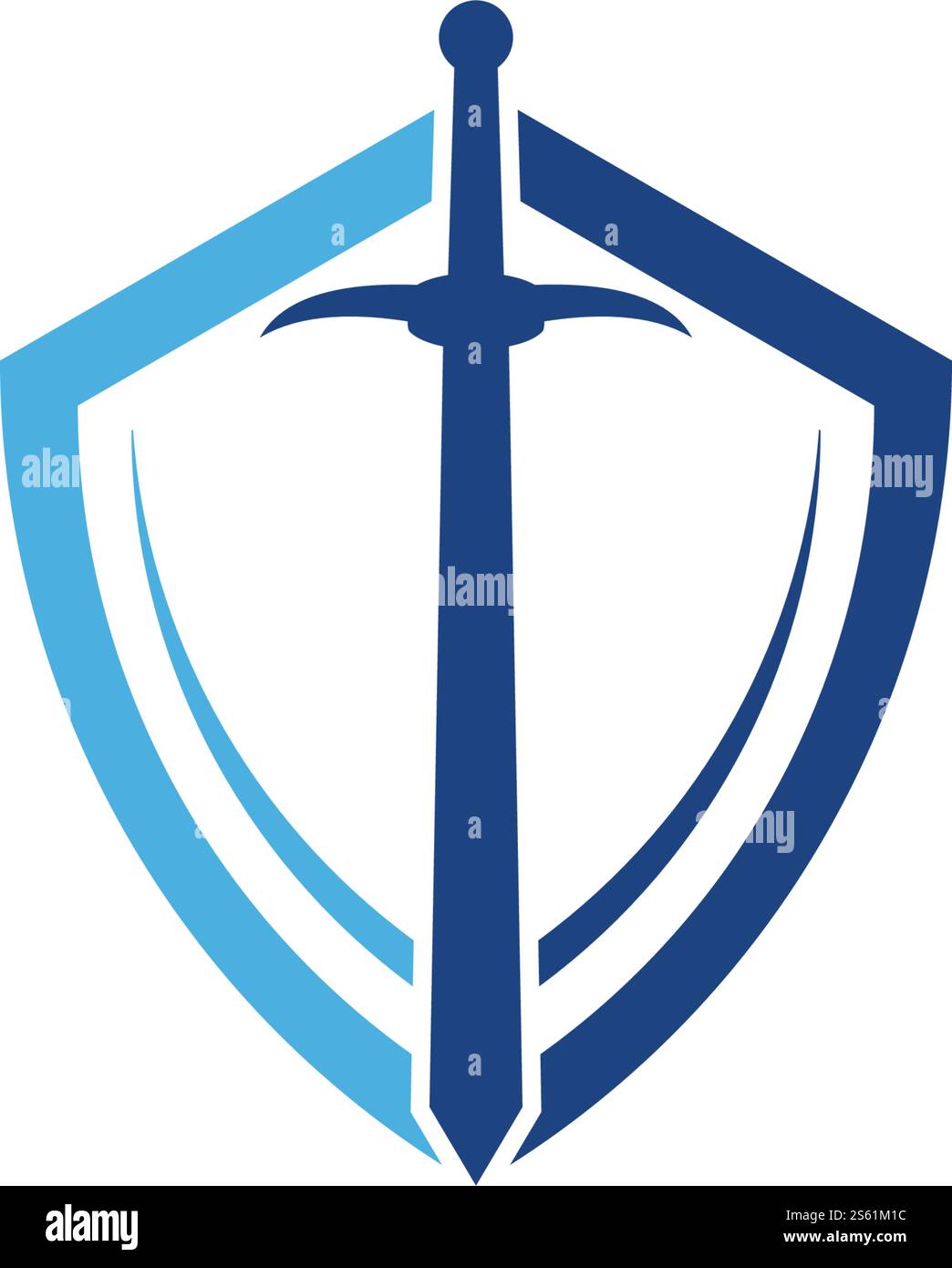 Sword logo vector flat design Stock Vector Image & Art - Alamy