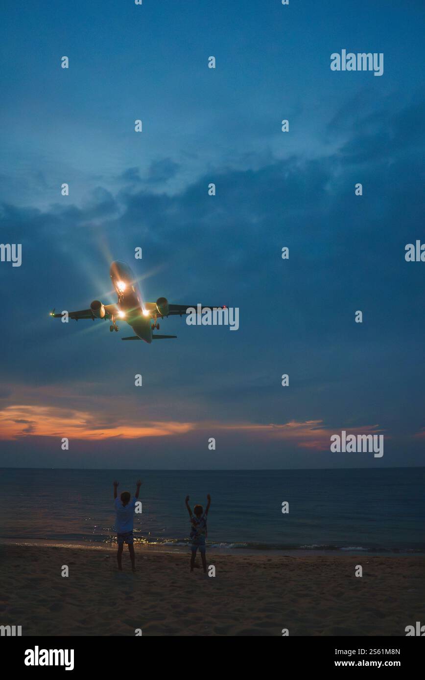 Phuket island sunset beach panorama hi-res stock photography and images ...