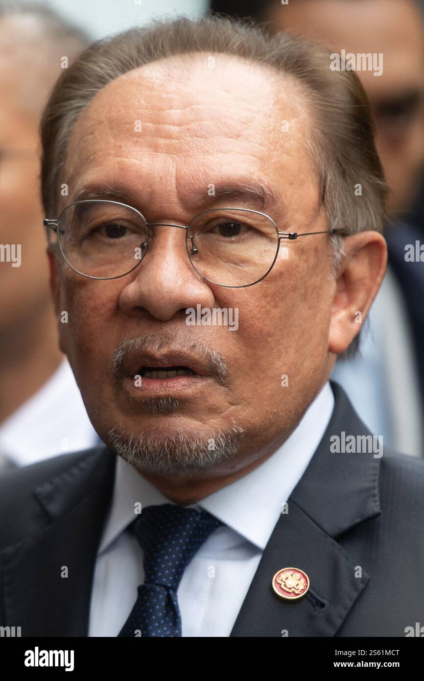 London, UK. 15 Jan 2025. Pictured: Anwar Ibrahim - Prime Minister of ...