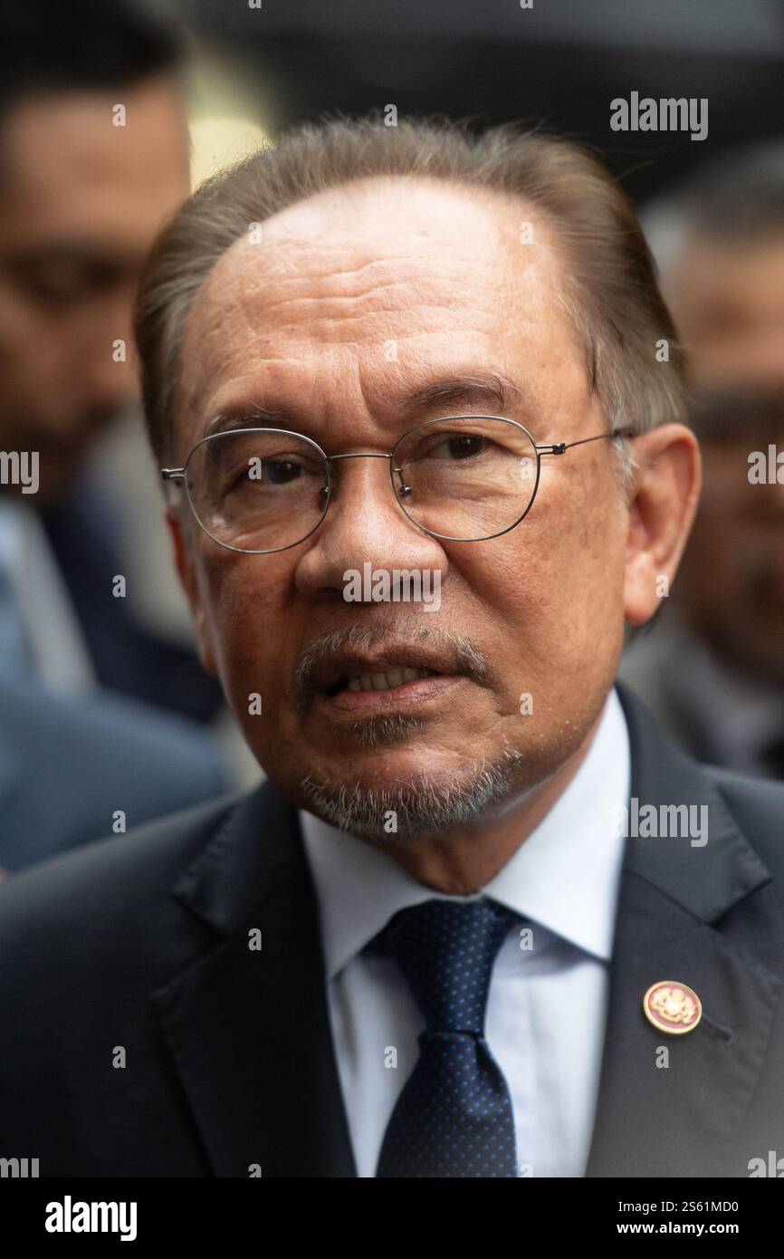 London, UK. 15 Jan 2025. Pictured: Anwar Ibrahim - Prime Minister of ...