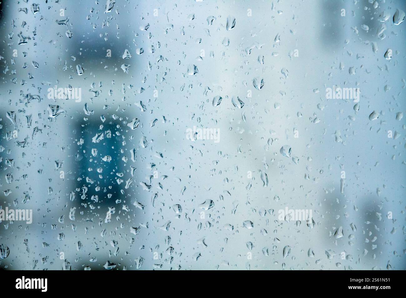 Rain drops on a window. Abstract background wallpaper. Rain drops on a ...