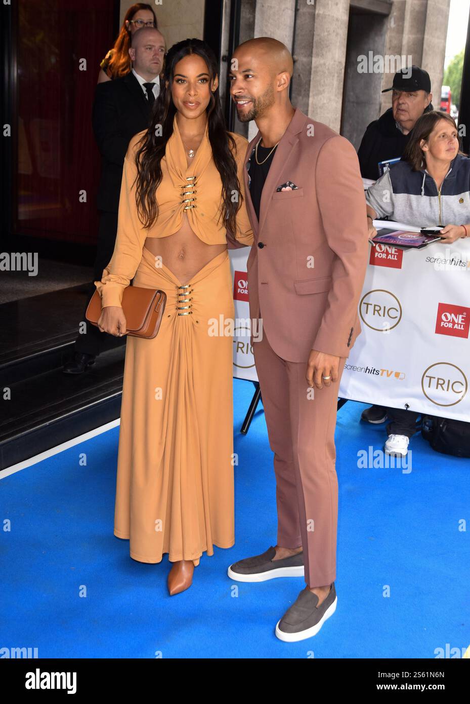 Rochelle Humes and Marvin Humes attends The TRIC Awards at the ...