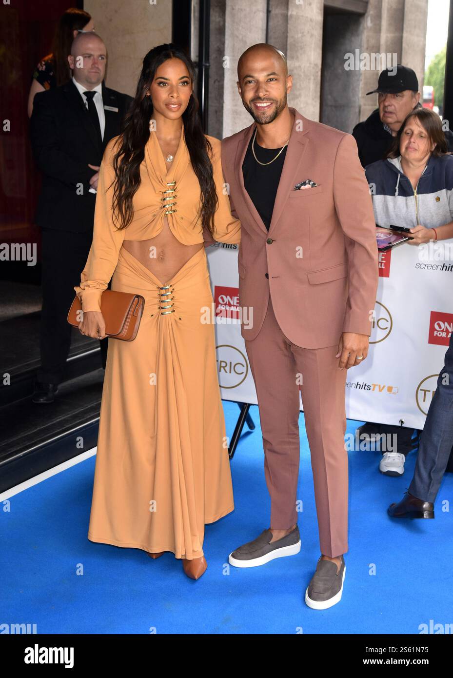 Rochelle Humes and Marvin Humes attends The TRIC Awards at the ...