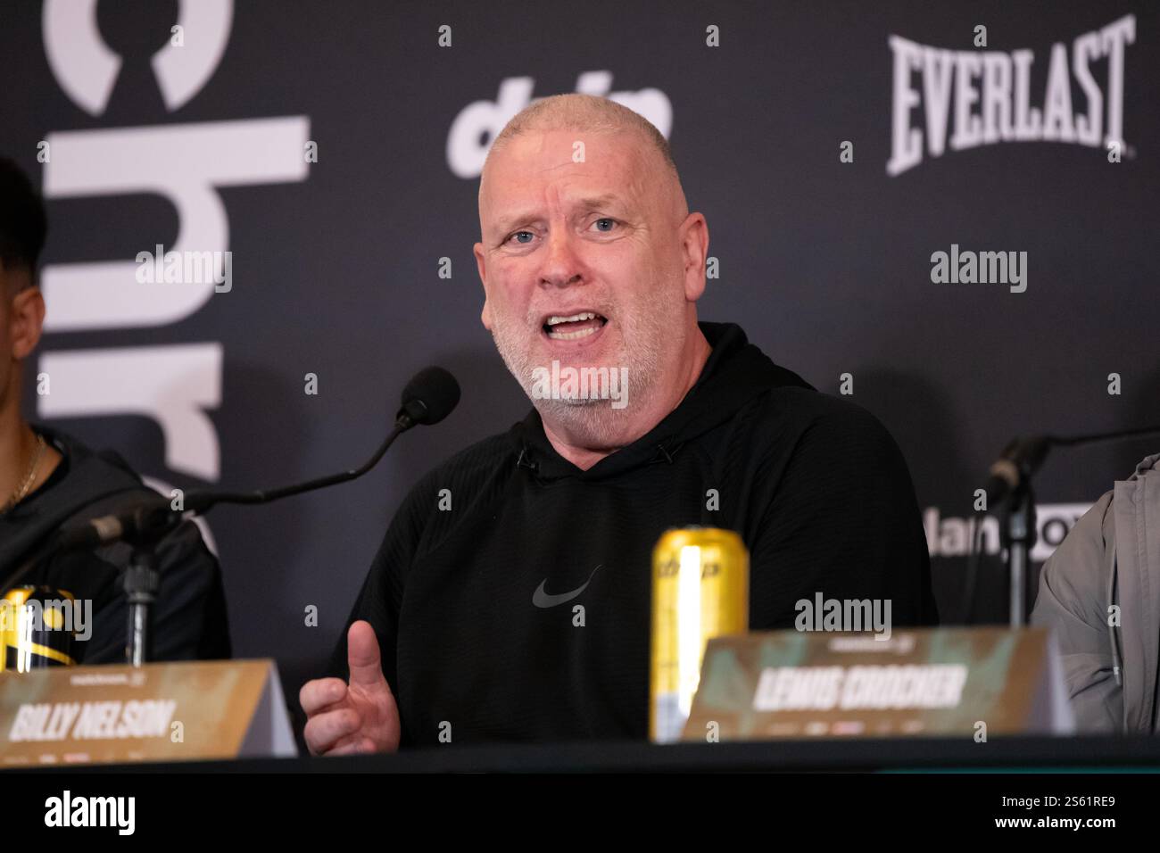 Belfast, Northern Ireland - 15 January 2025. Billy Nelson, boxing coach ...