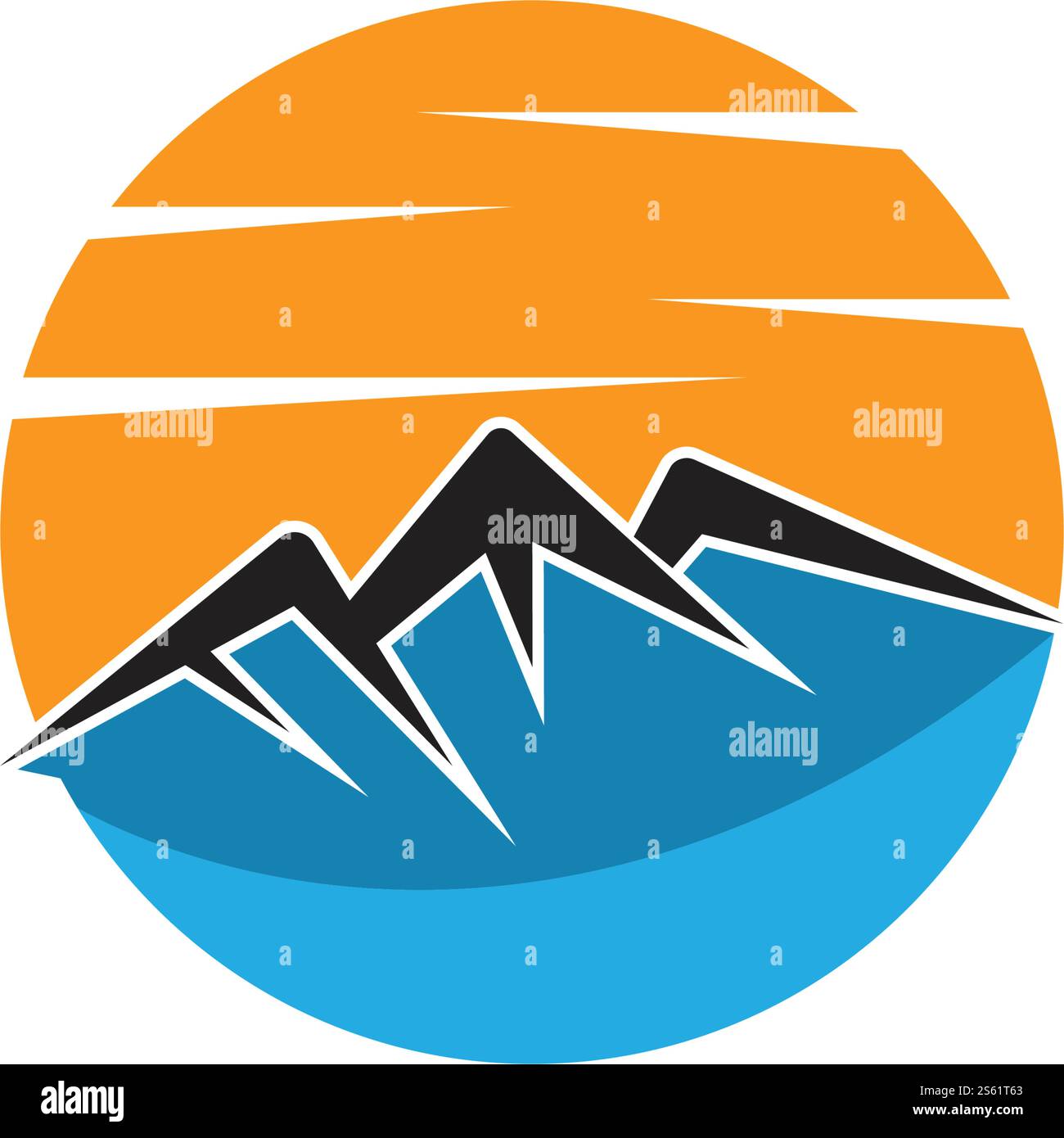 Mountains Logo vectorTemplate illustration Stock Vector Image & Art - Alamy