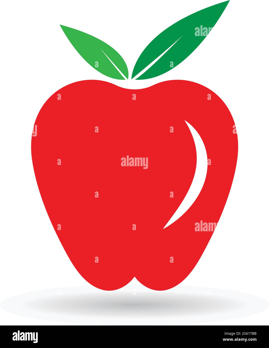 apple logo vector ilustration template Stock Vector Image & Art - Alamy