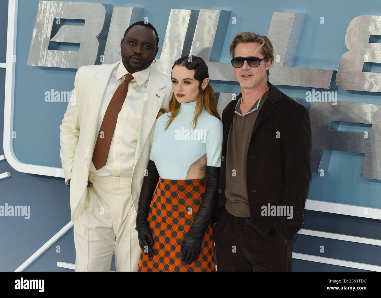 Brian Tyree Henry, Joey King and Brad Pitt attends 'Bullet Train' UK ...