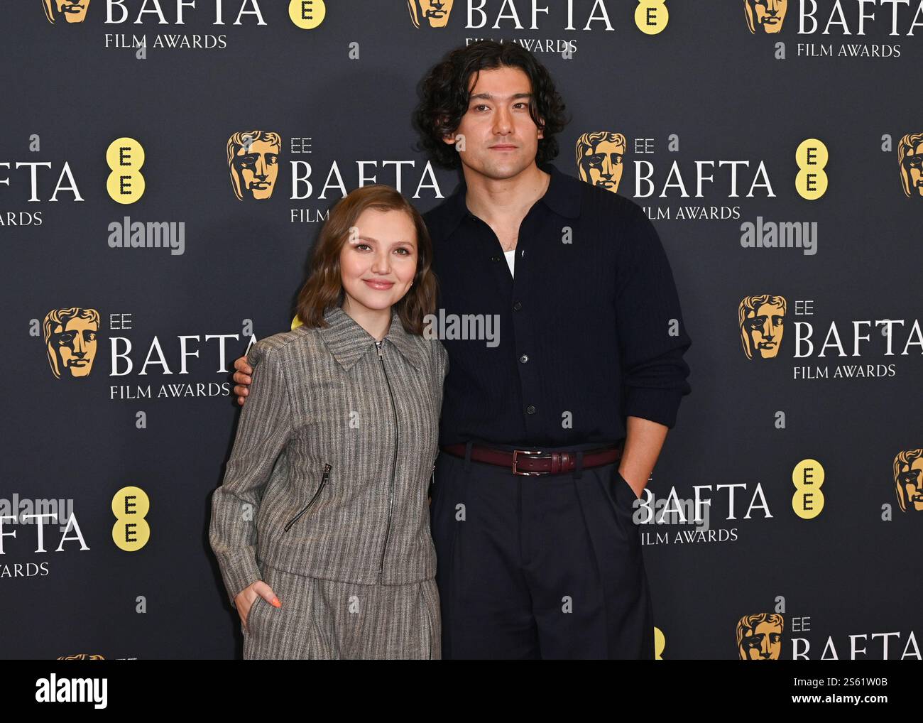 London, England. UK. Wednesday 15th January 2025. Mia McKenna-Bruce and ...