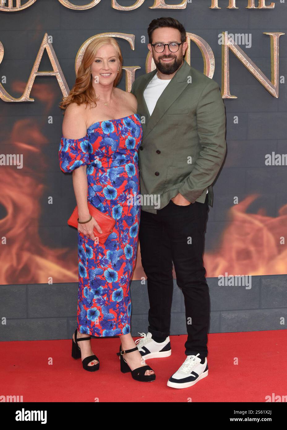 Sarah-Jane Mee and Ben Richardson attends 'House of the Dragon' - Sky Group Premiere at ...