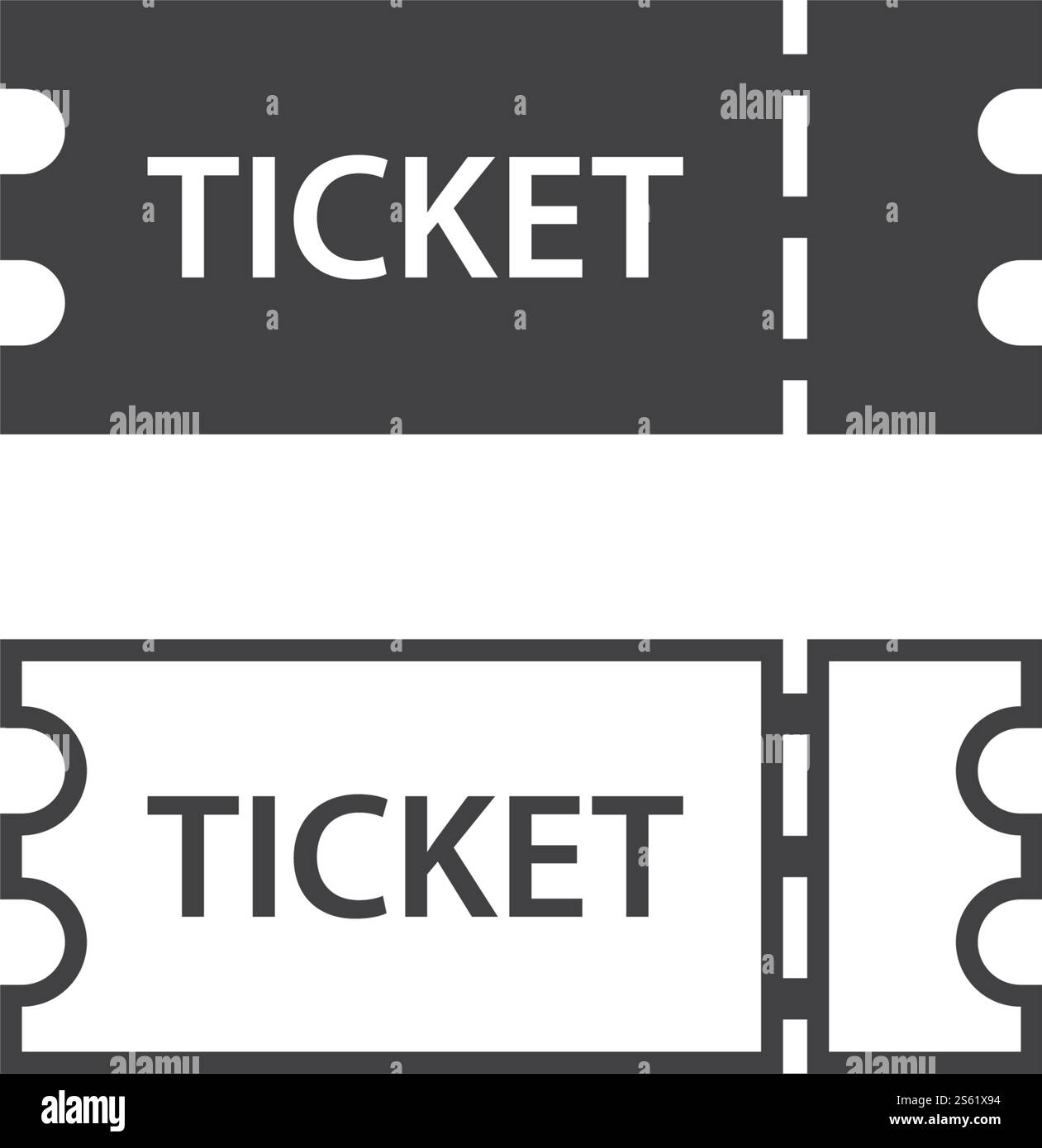 Ticket logo icon vector flat design Stock Vector Image & Art - Alamy