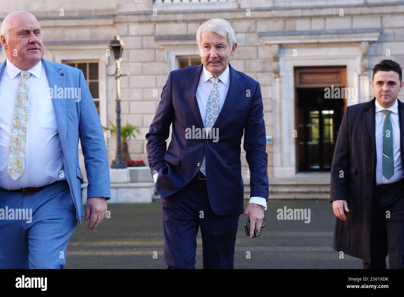 Independent TD Michael Lowry (centre) with Noel Grealish (left) and ...