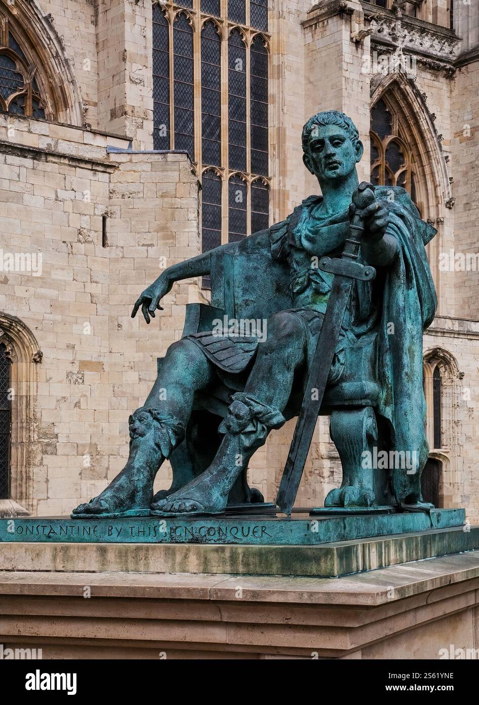 Emperor Constantine statue Stock Photo - Alamy