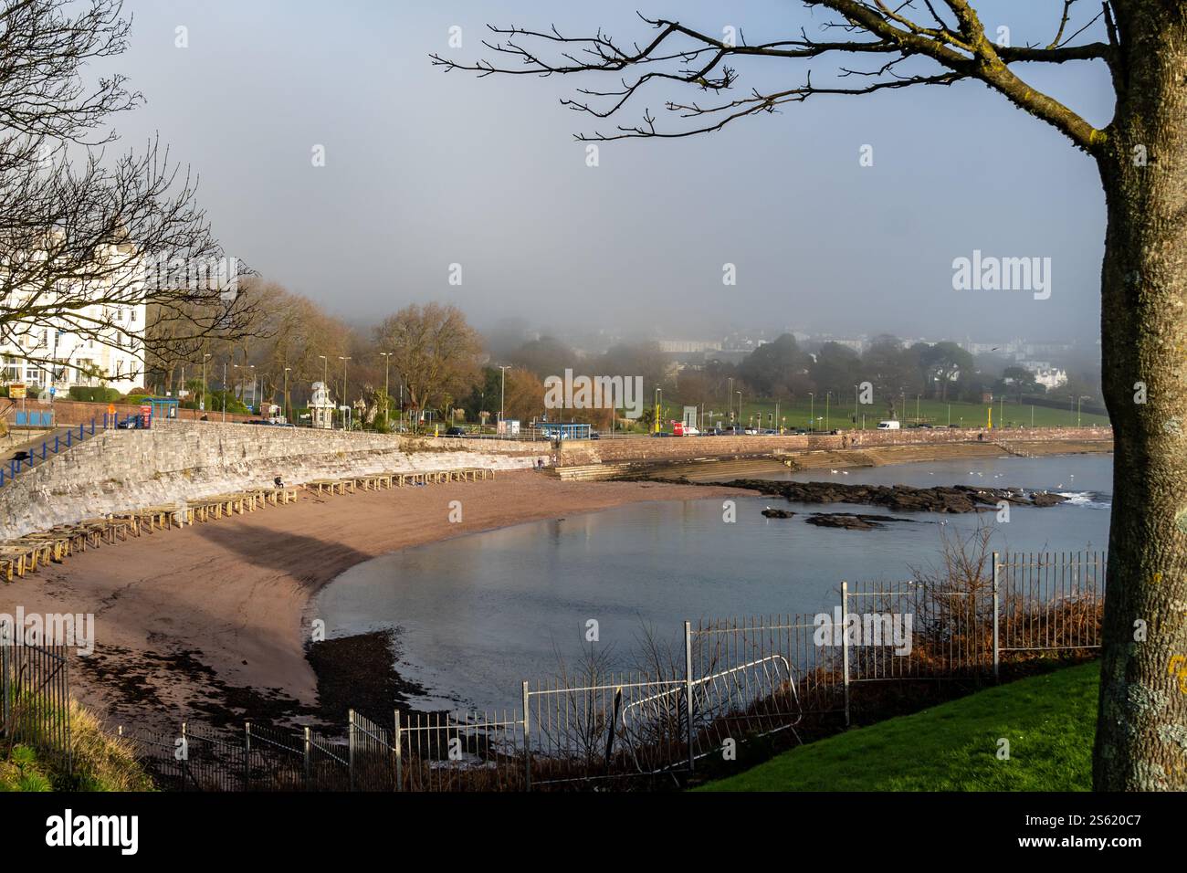 Torquay, UK. 15th Jan, 2025. Sea mist, or advection fog, comes in over ...