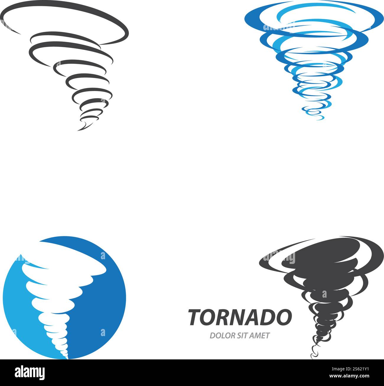 Wind tornado logo vector illustration flat design Stock Vector Image ...