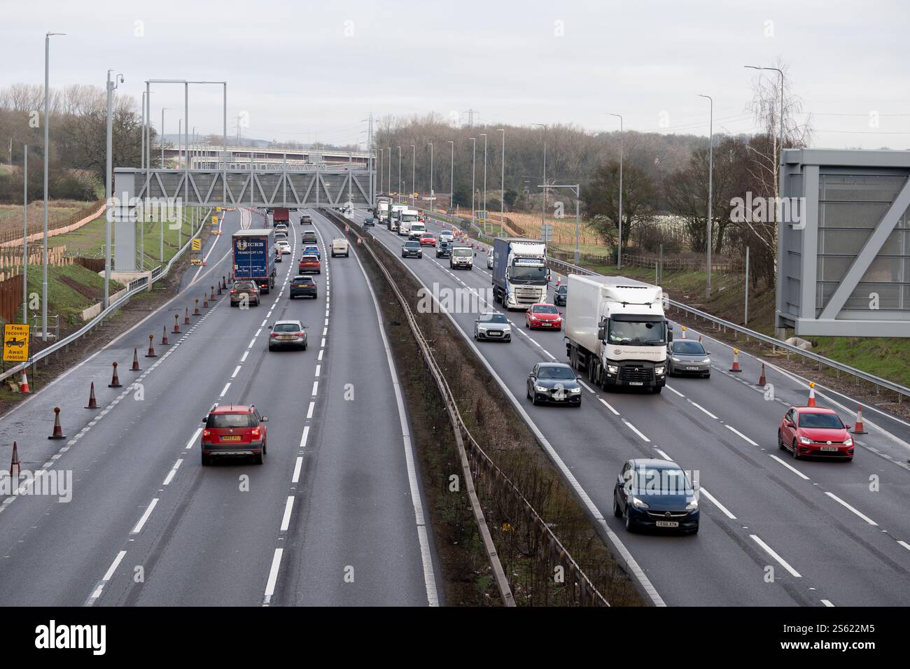 M42 motorway near Solihull, West Midlands, UK Stock Photo - Alamy