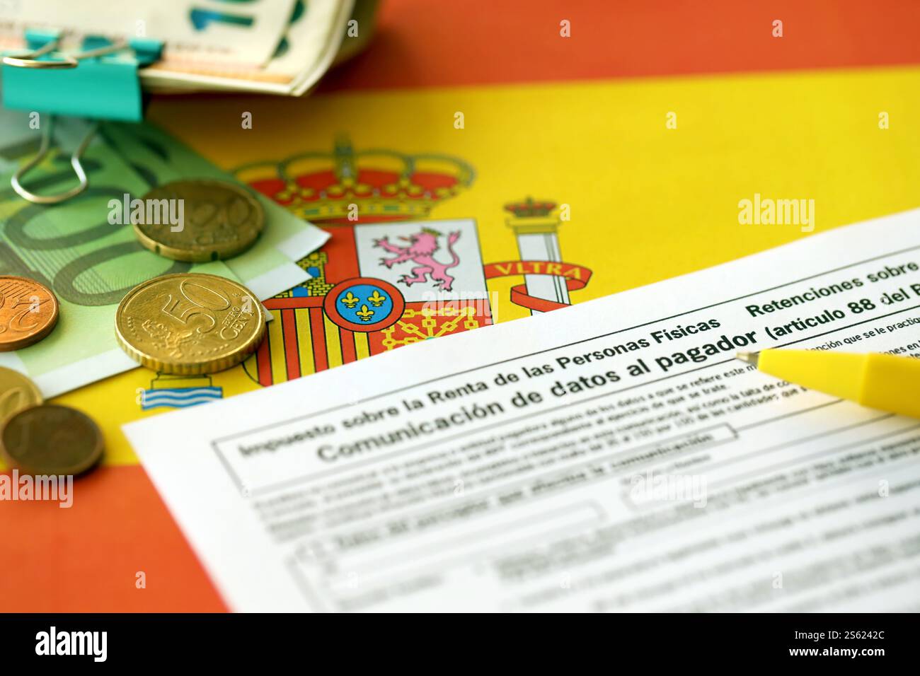 Modelo 145 spanish tax form dedicated to personal income tax IRPF for ...