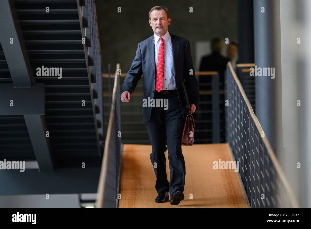 Dresden, Germany. 15th Jan, 2025. Jörg Scheibe, Co-Chairman of the BSW ...