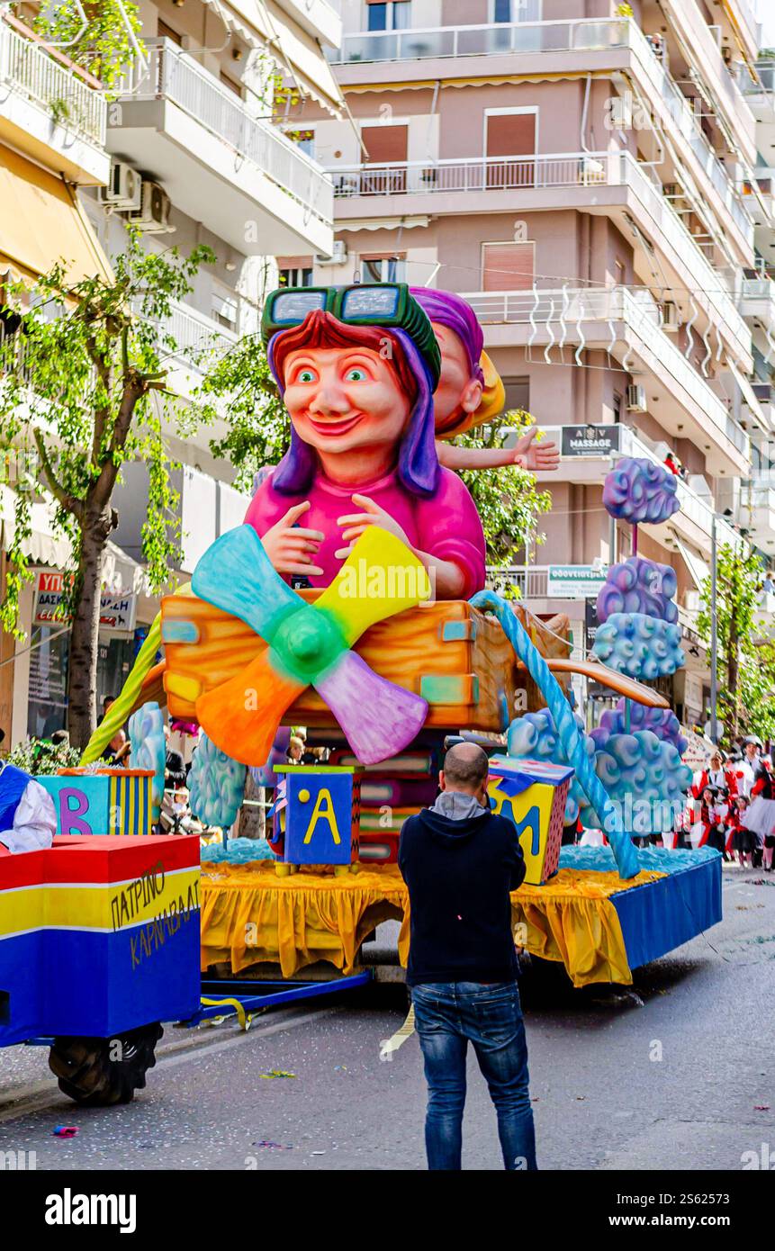 Giant Carnival Float at the Annual Traditional Street Parade. A ...