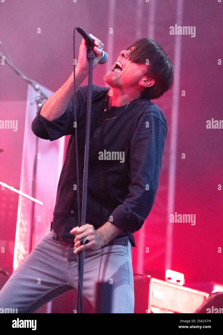 Brett Anderson of 'Suede' performing at the Victorious Festival 2022 ...