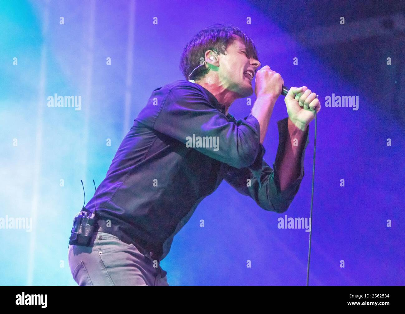 Brett Anderson of 'Suede' performing at the Victorious Festival 2022 ...