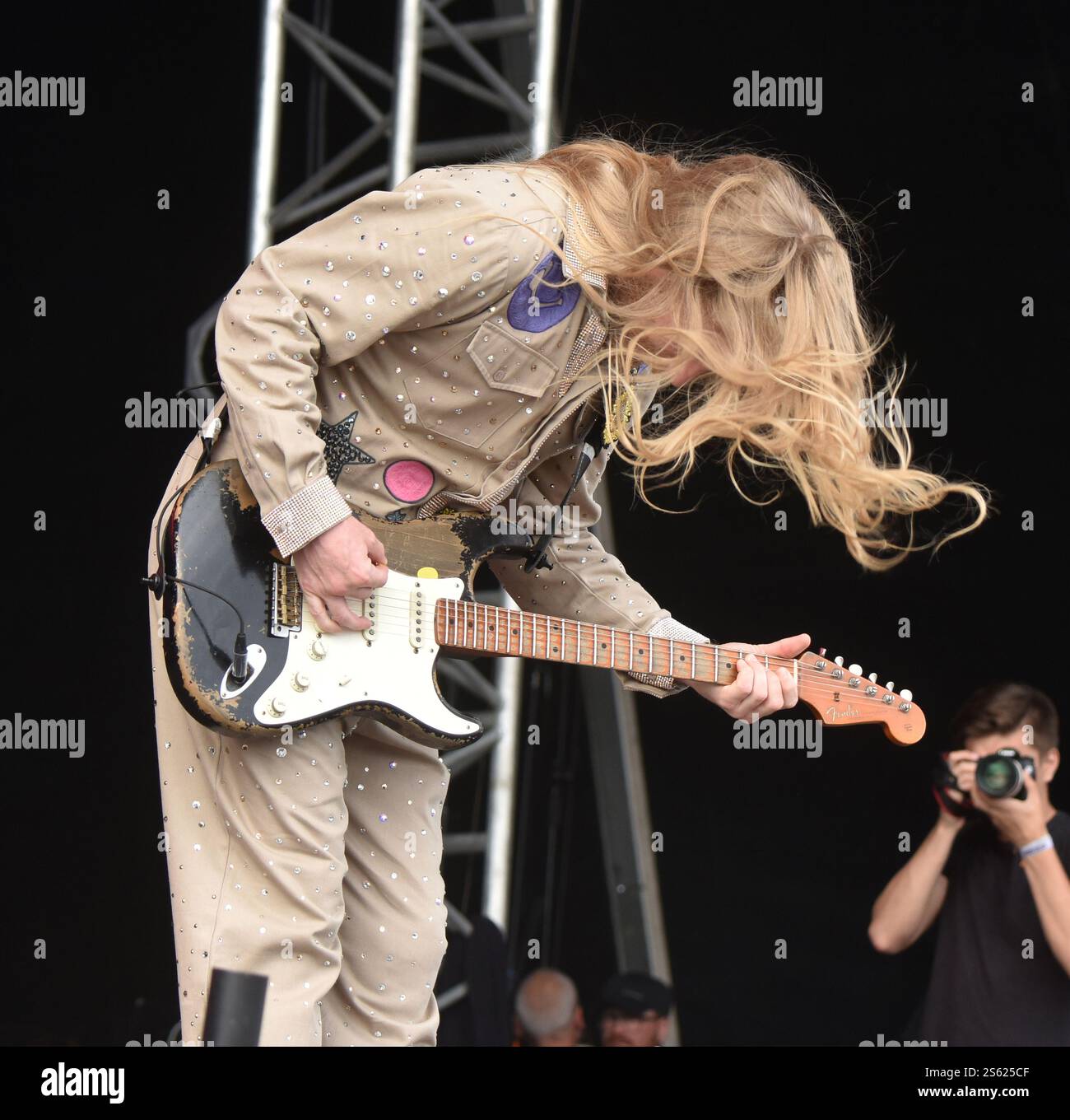 Sam Ryder performing at the Victorious Festival 2022, at Southsea ...