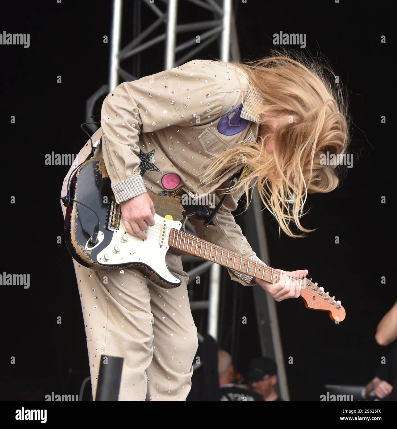 Sam Ryder performing at the Victorious Festival 2022, at Southsea ...