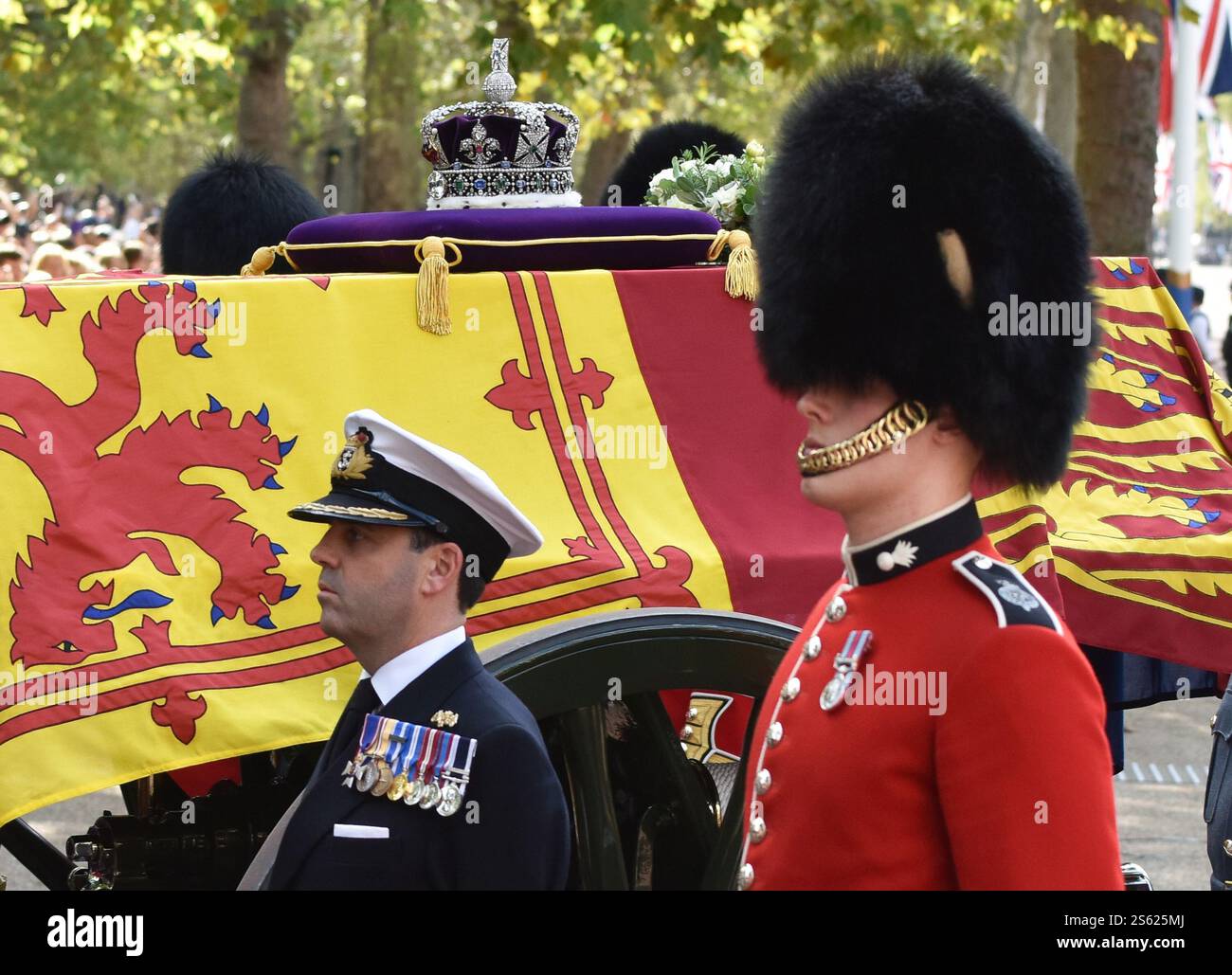 Queen Elizabeth II coffin during Queen Elizabeth II ceremonial ...