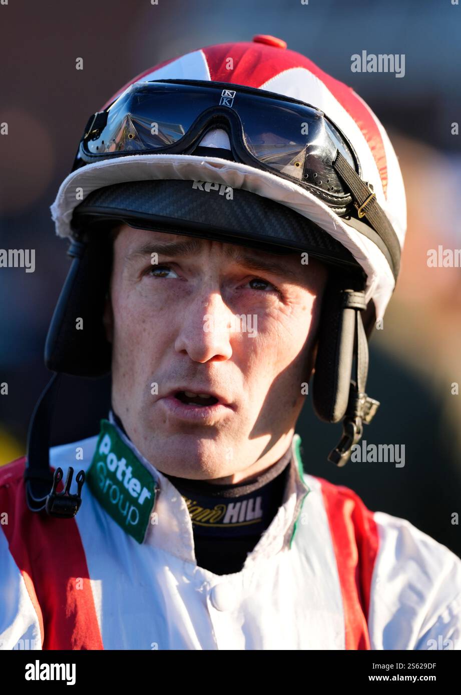 Jockey Sam Twiston-Davies at Newbury Racecourse, Berkshire. Picture ...