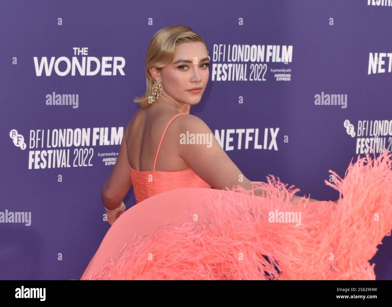 Florence Pugh attends 'The Wonder’ UK Premiere during the BFI London ...