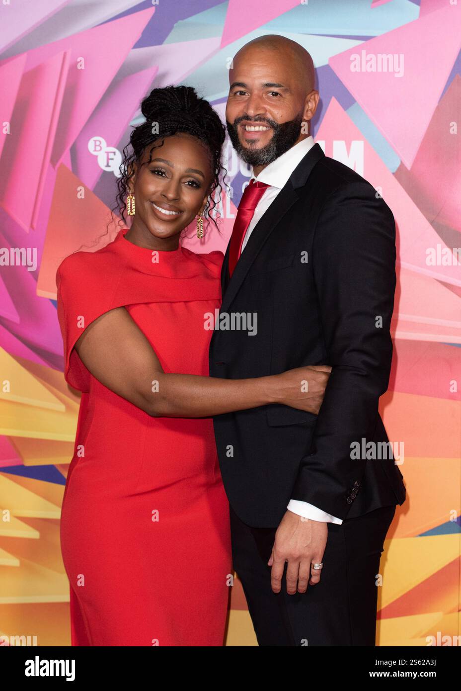 Alexandra Burke and Darren Randolph attends ‘Pretty Red Dress’ - World ...