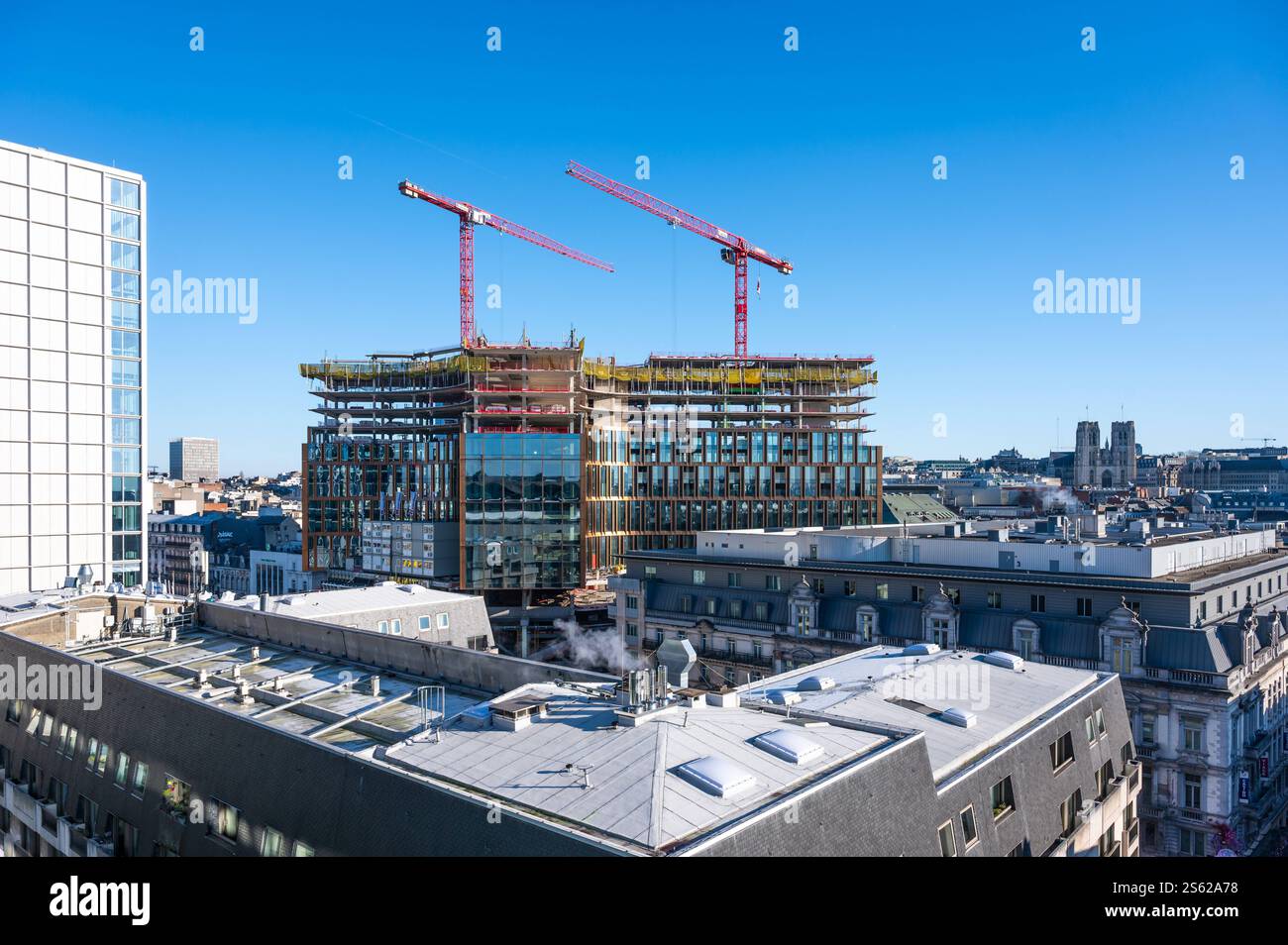 High angle view over the Oxy tower from architect Snohetta under ...