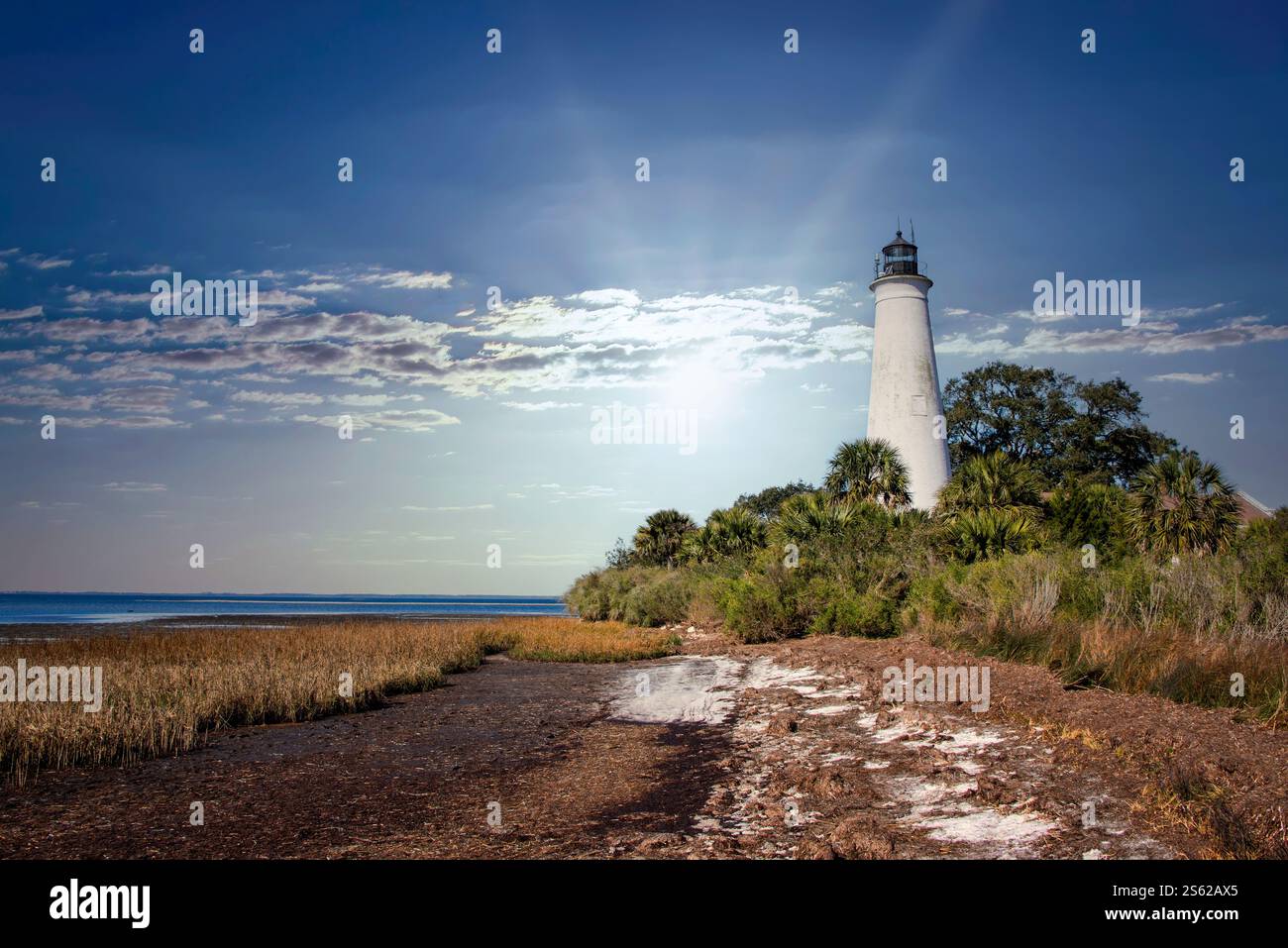 Saint Marks Lighthouse on the Saint Marks River, Tallahassee, Florida ...