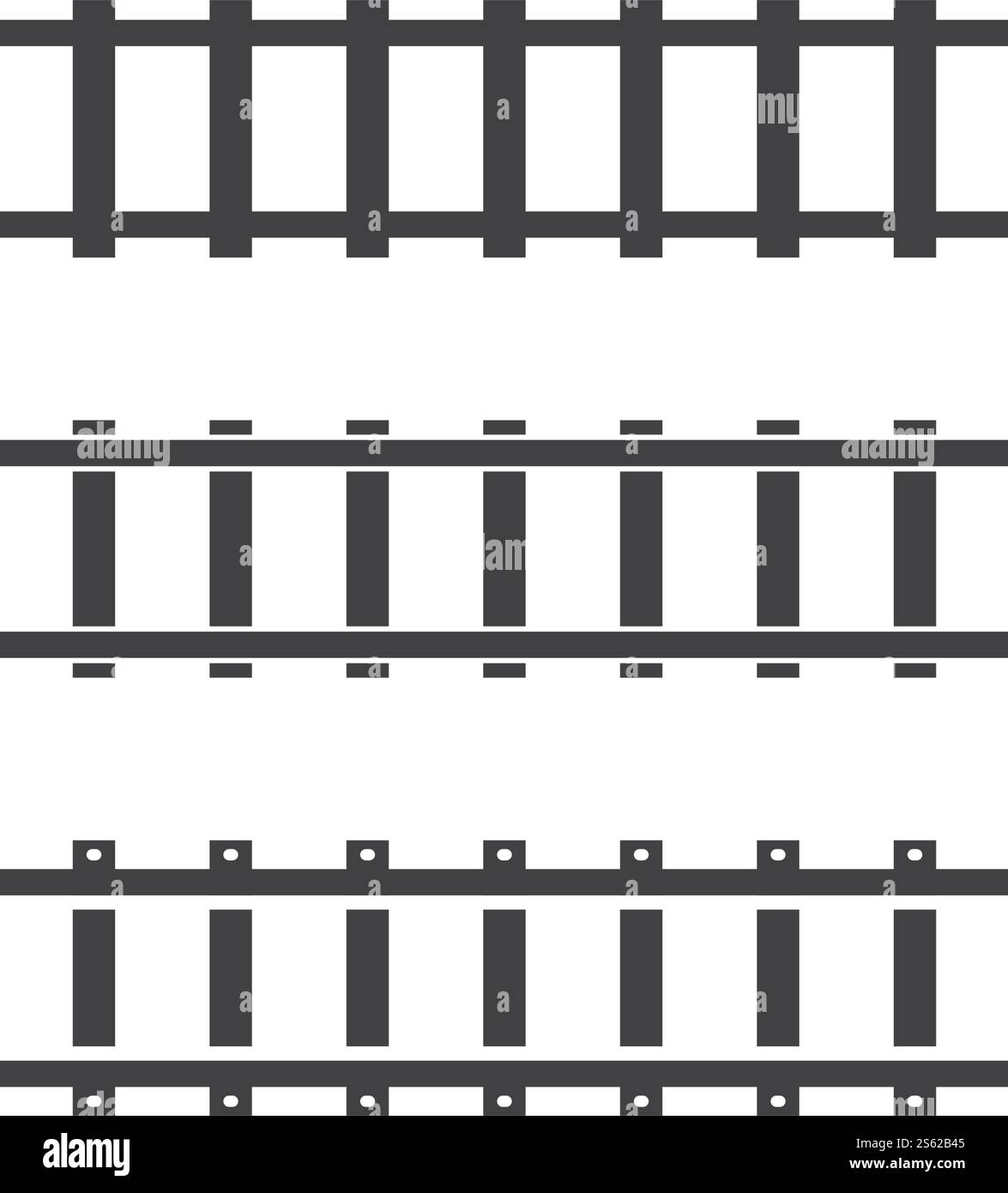 Railway illustration vector flat design Stock Vector Image & Art - Alamy