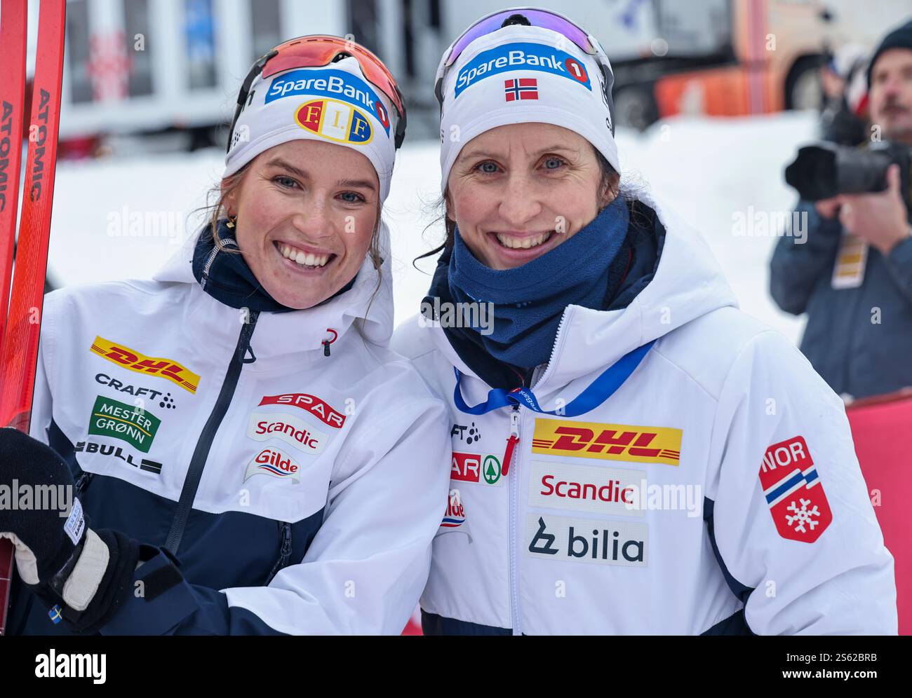 Gaasbu 20250115. Marit Bjorgen and Kristin Austgulen Fosnaes after 10 ...