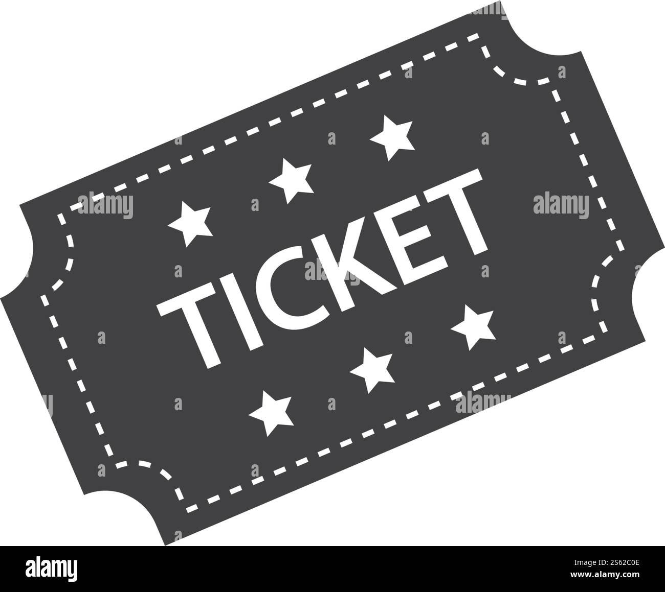 Ticket logo icon vector flat design Stock Vector Image & Art - Alamy
