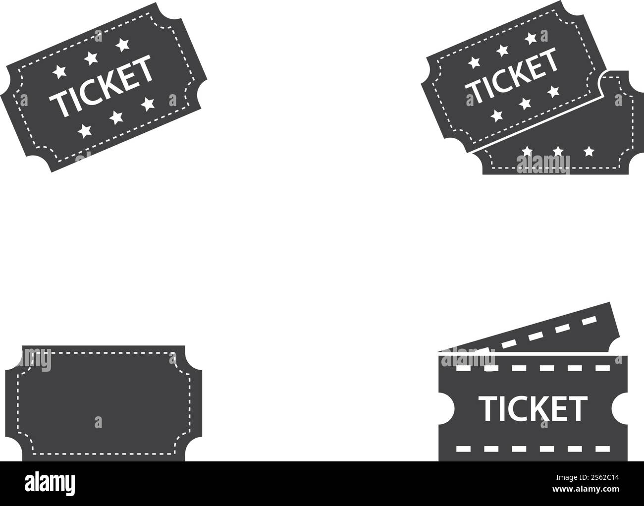 Ticket logo icon vector flat design Stock Vector Image & Art - Alamy