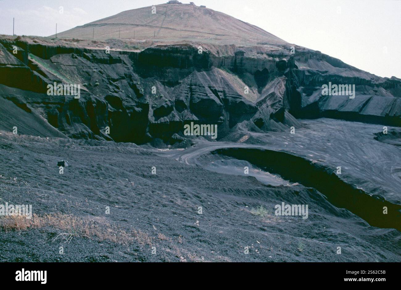 Basalt surface mining near Damascus, Syria, May 1987 Stock Photo - Alamy