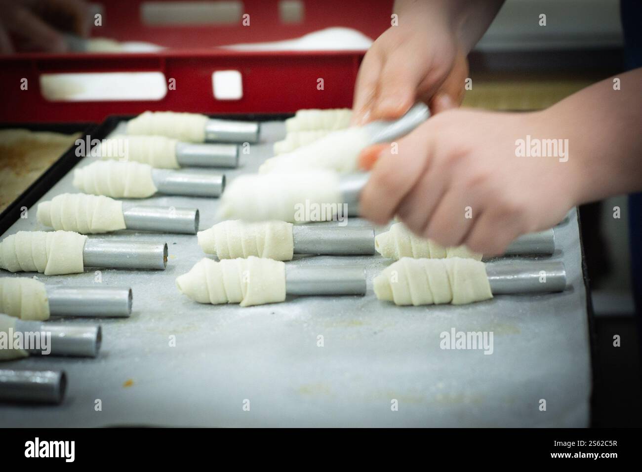 Traditional cake and sweet pastry. It is made from rolled dough ...