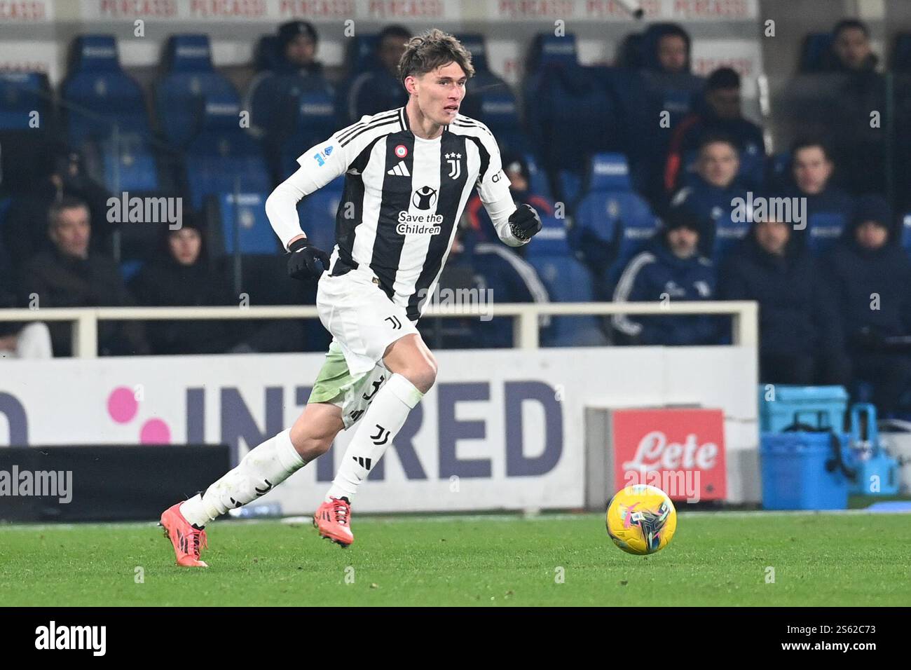 Bergamo, Italy. 14th Jan, 2025. Nicolo Savona (Juventus Fc) in action ...
