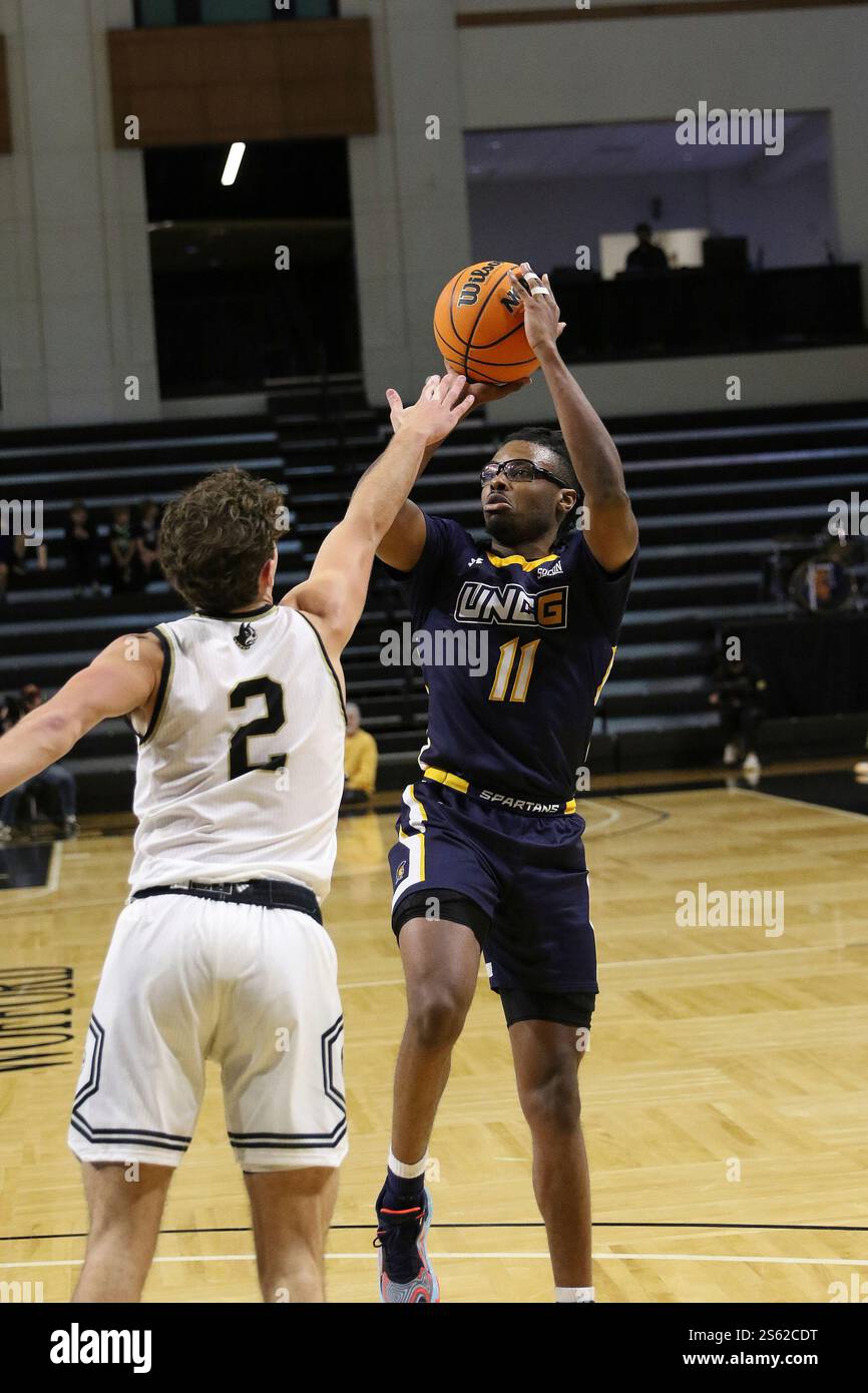 SPARTANBURG, SC - JANUARY 01: UNC Greensboro Spartans guard Ronald ...