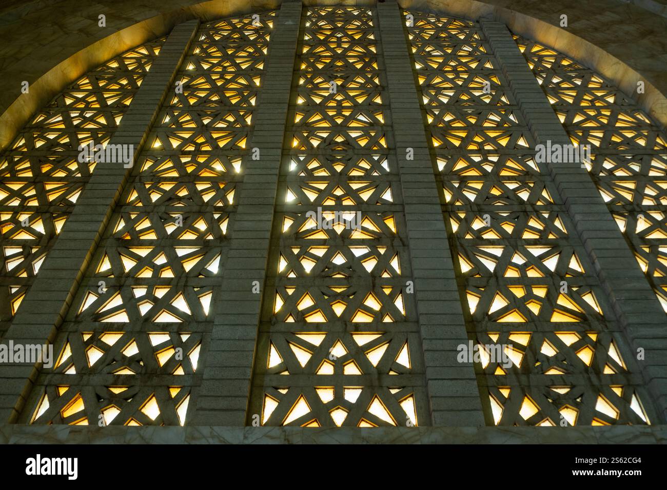 Voortrekker Monument, large window at the Hall of heroes interior ...