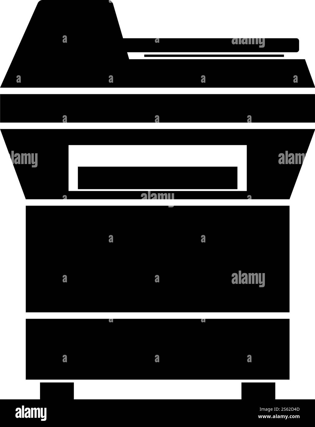 Copy machine Printer Copier for office Photocopier Duplicate equipment icon black color vector ...