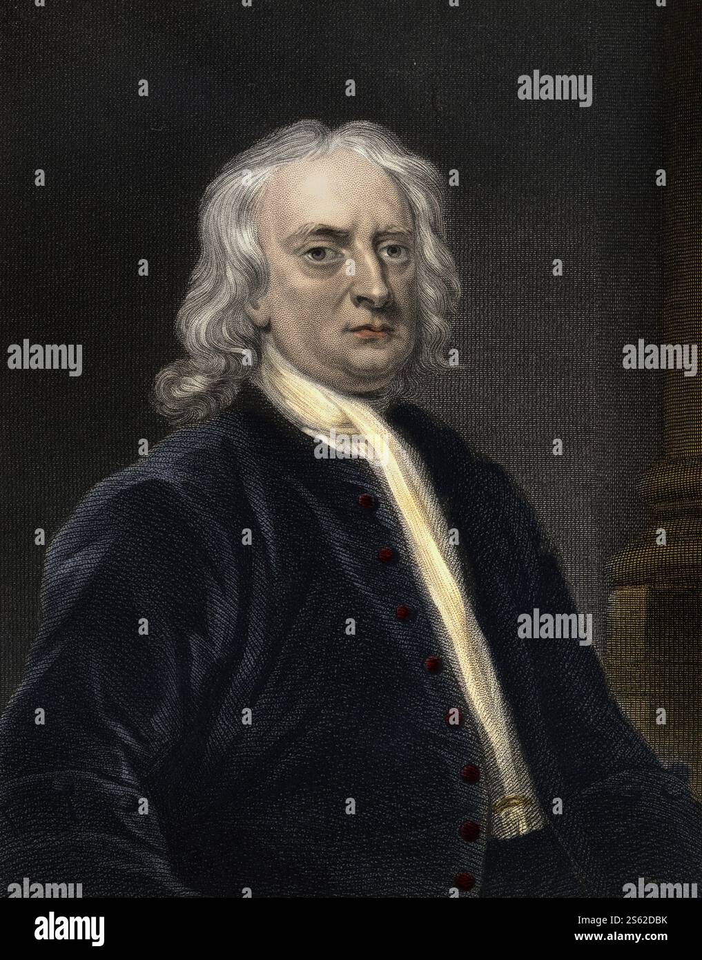 Sir Isaac Newton 1642-1727, English physicist and mathematician Stock ...